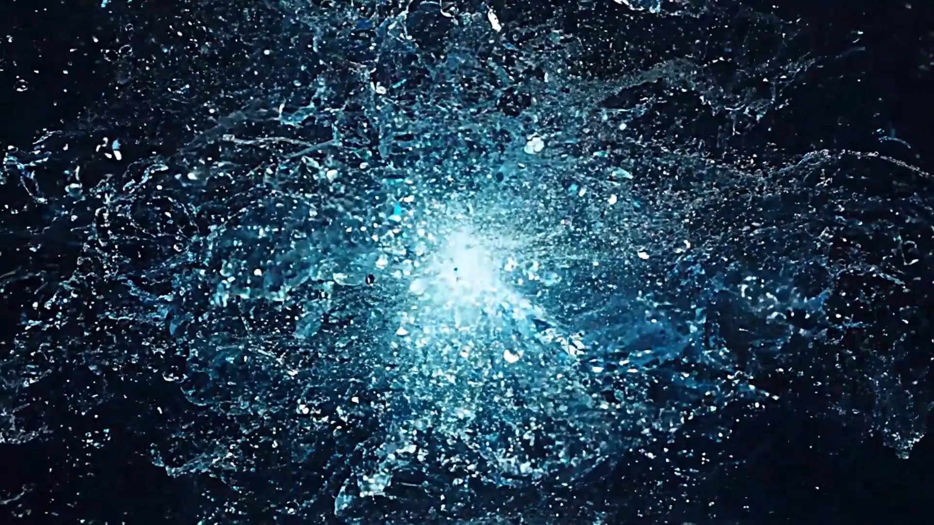 Crystal Burst Water Splash Transition For Fashion And Beauty Ads | Videos